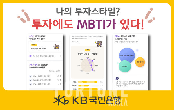 "나의 투자스타일은?"…KB국민은행, '금융 MBTI' 서비스